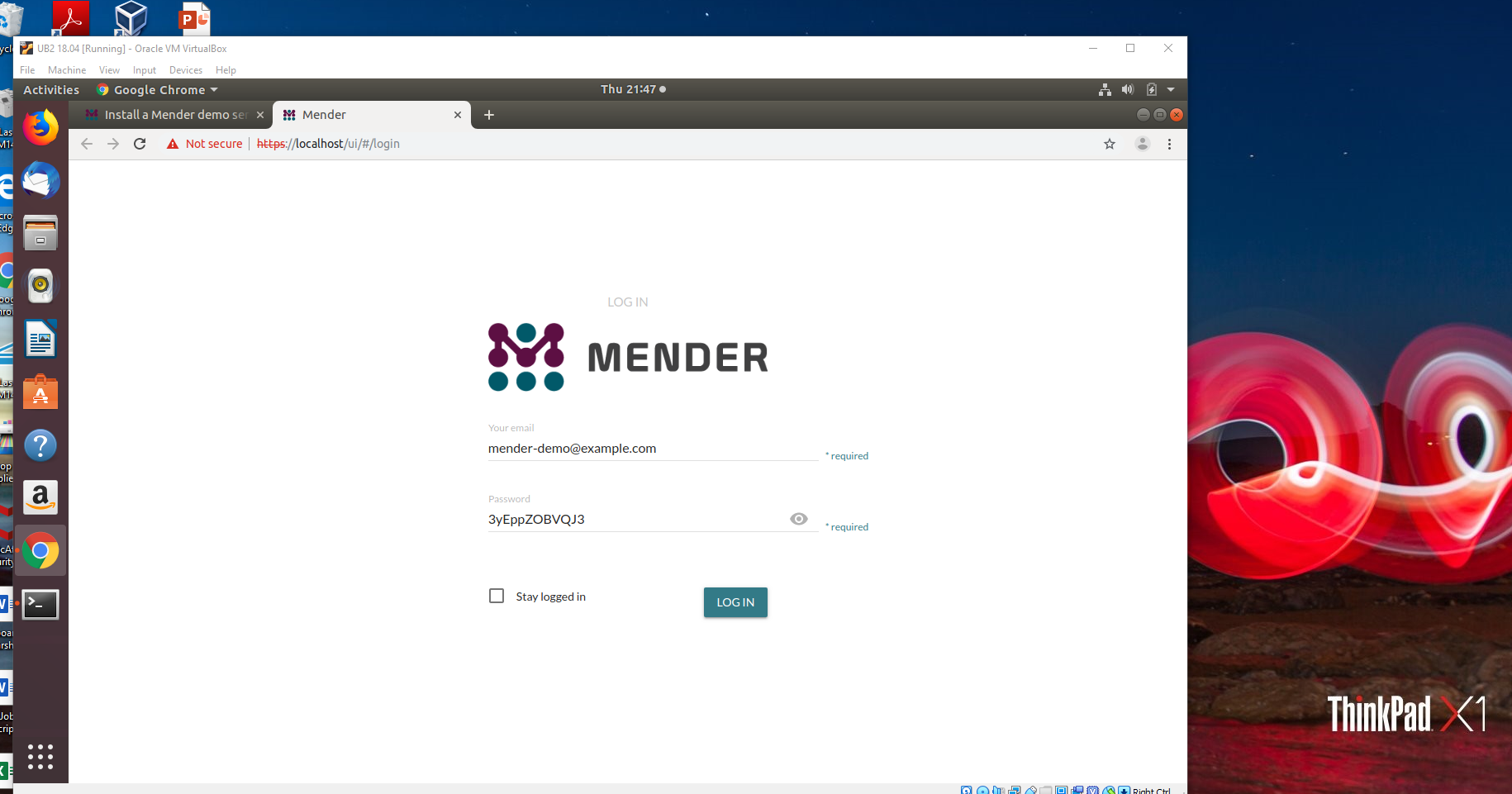Getting started with Mender 2.1 beta on Windows | Mender